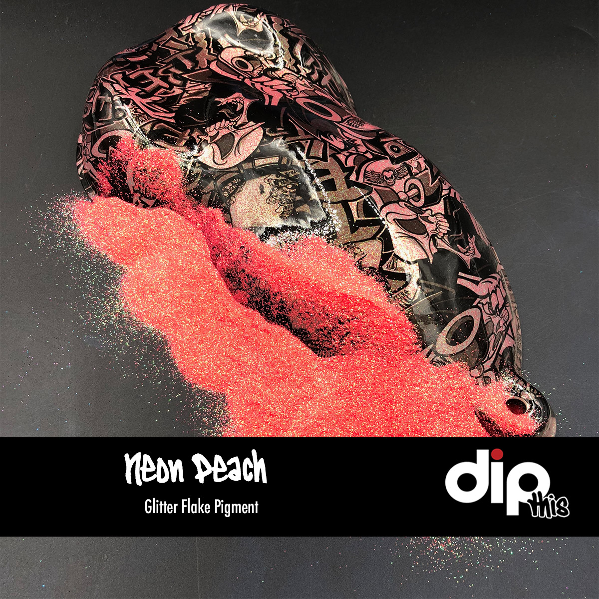 Neon Peach Flake - Dip This